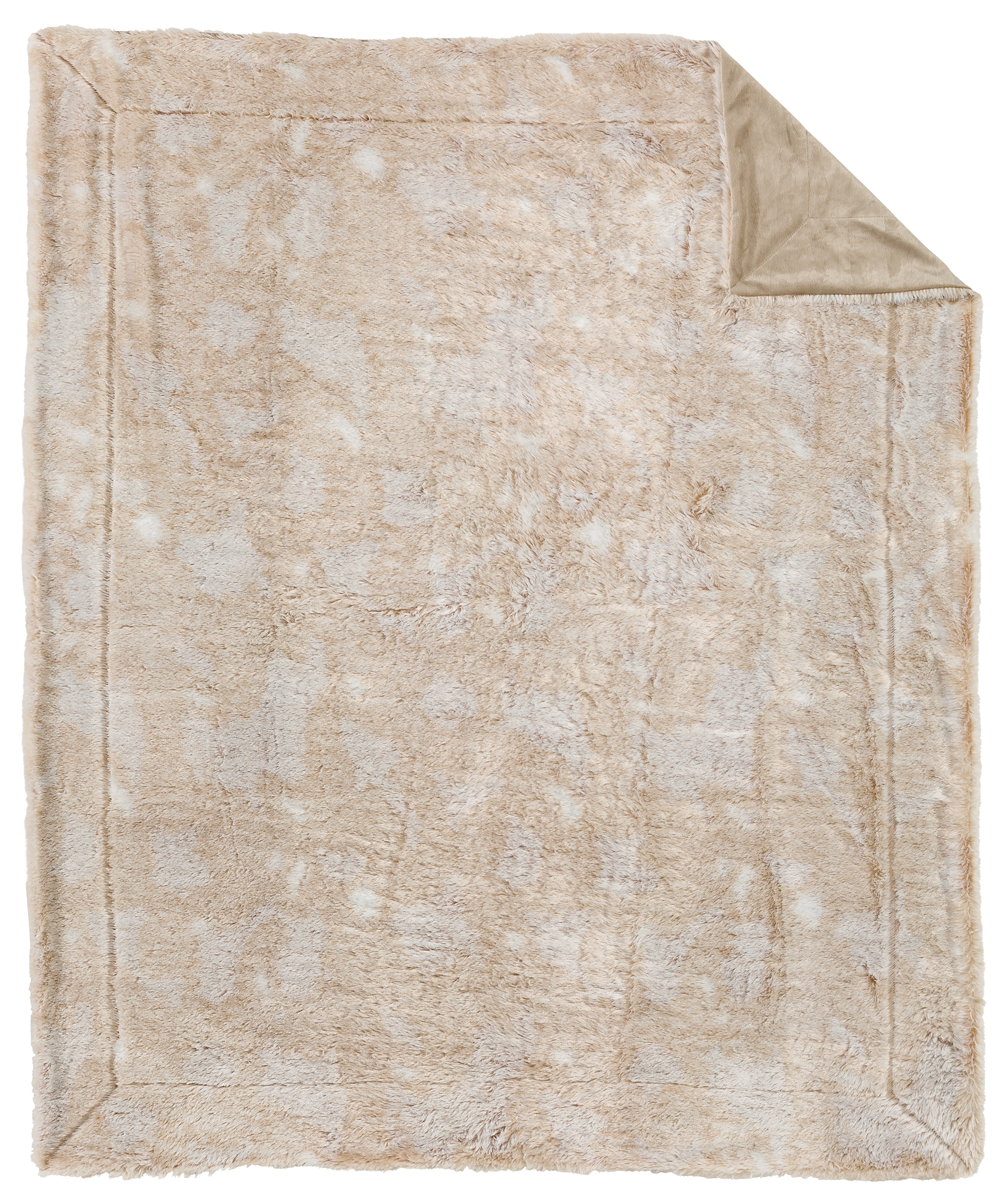 Bob Timberlake Beige Faux Fur Throw | Cabela's